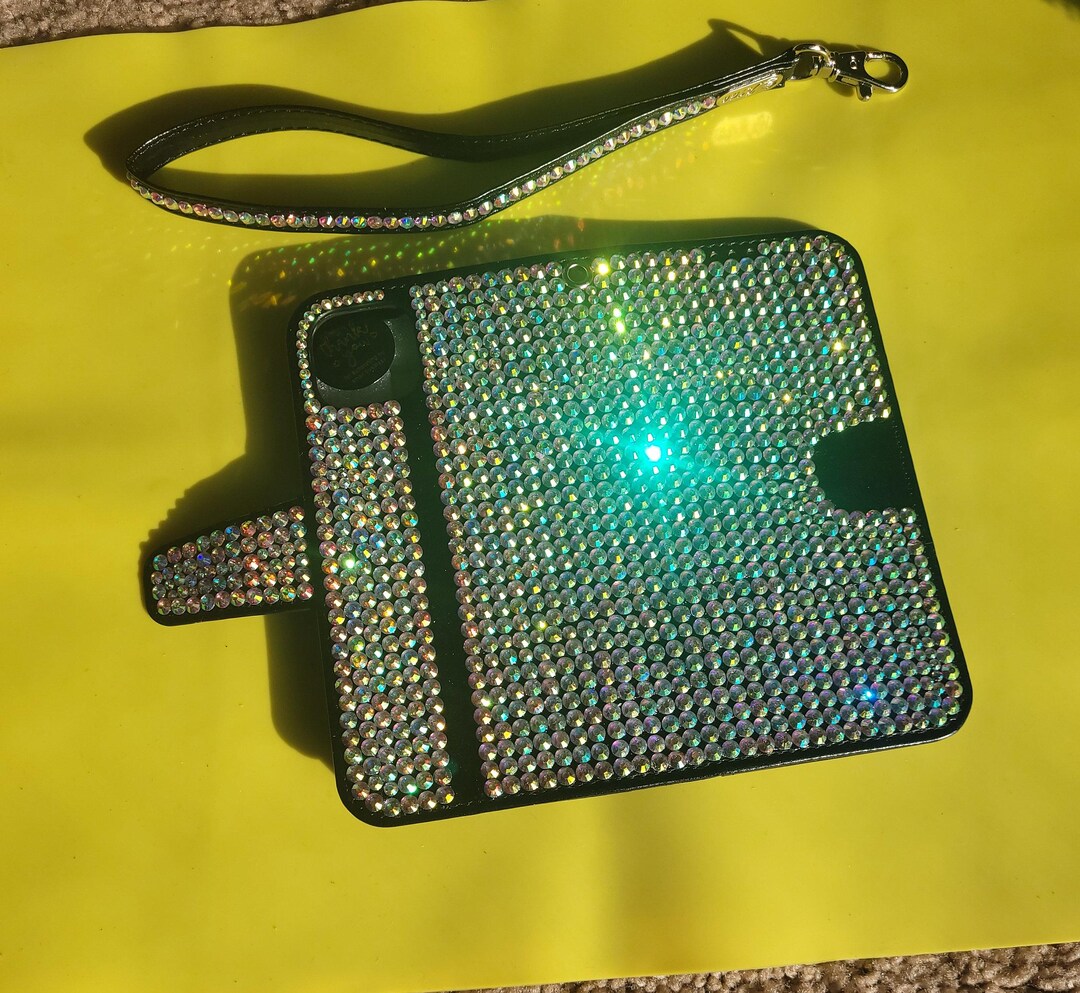 Bling Wallet Phone Case With Bling Wrist Band - Etsy