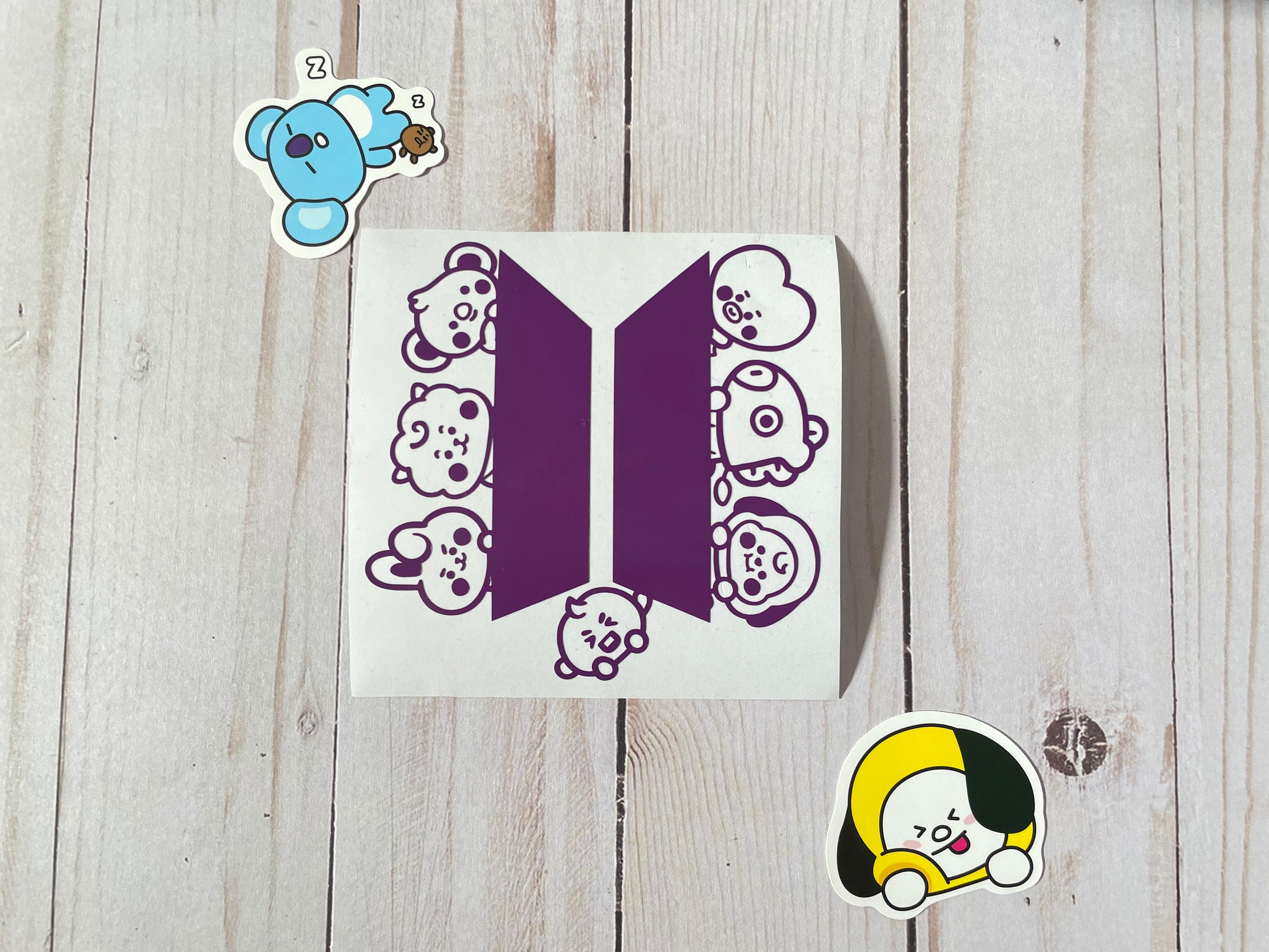 BTS BT21 Characters | Vinyl Sticker Decal (for Water Bottles, Tumblers ...