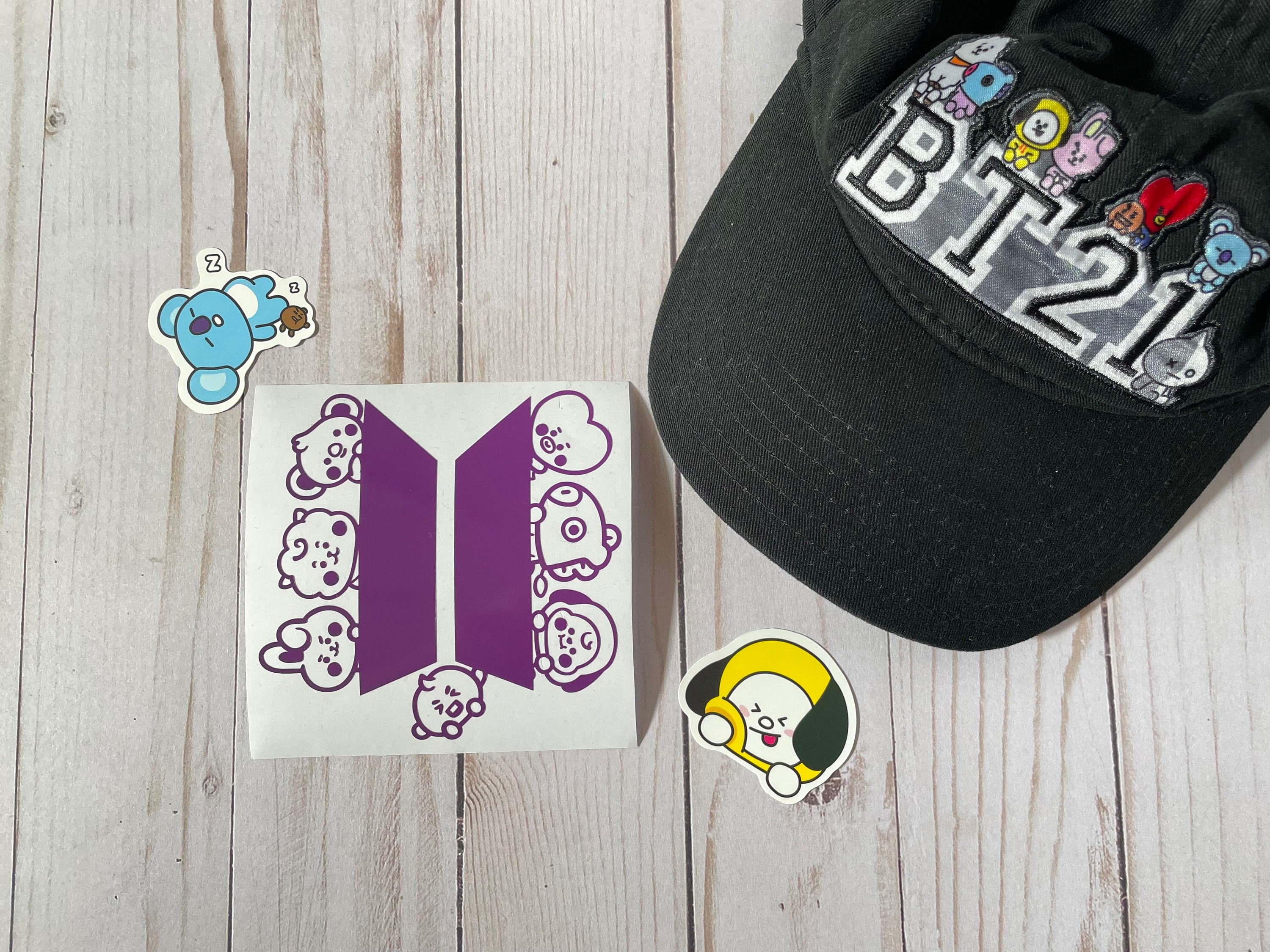 BTS BT21 Characters | Vinyl Sticker Decal (for Water Bottles, Tumblers ...