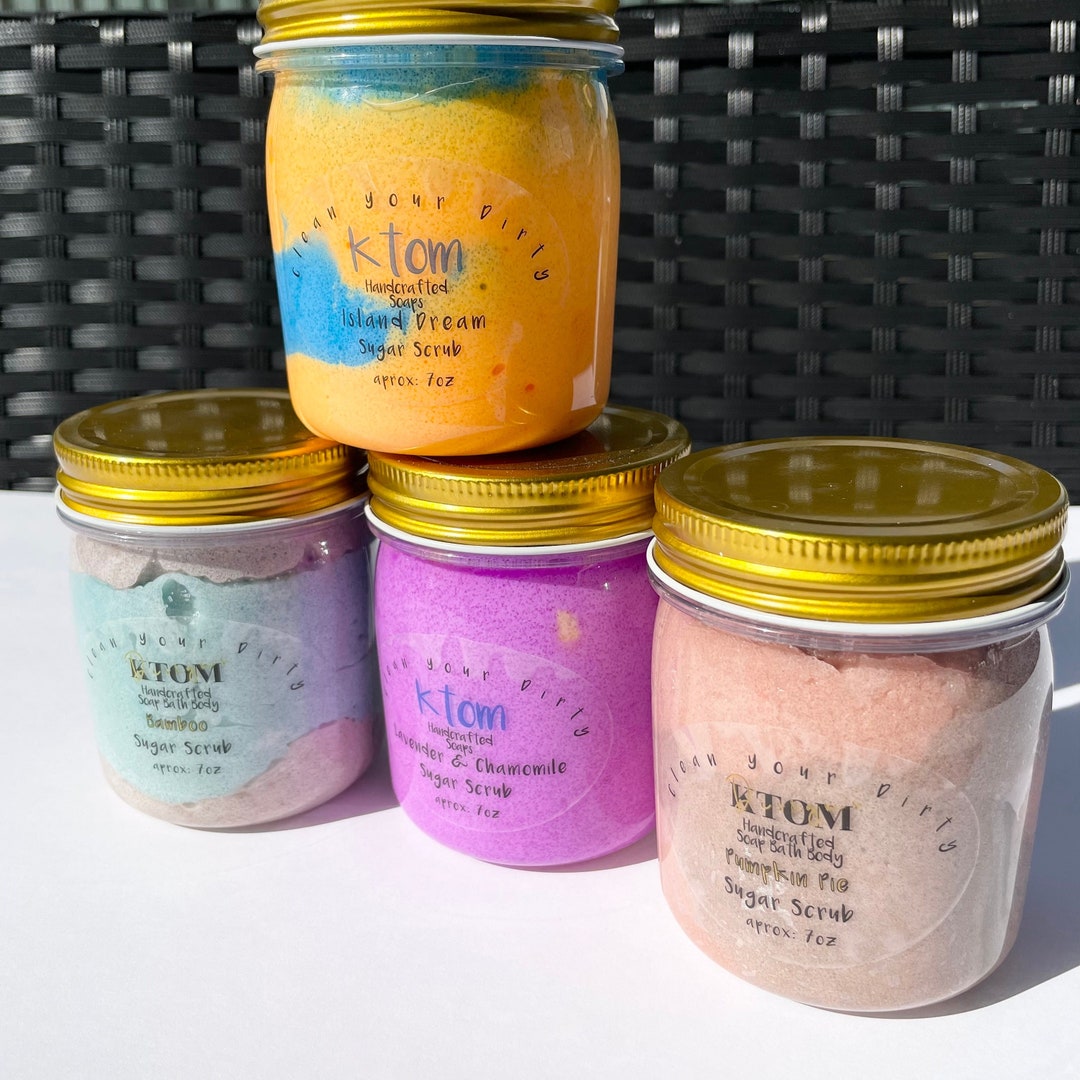 Exfoliating Sugar Scrubs Etsy
