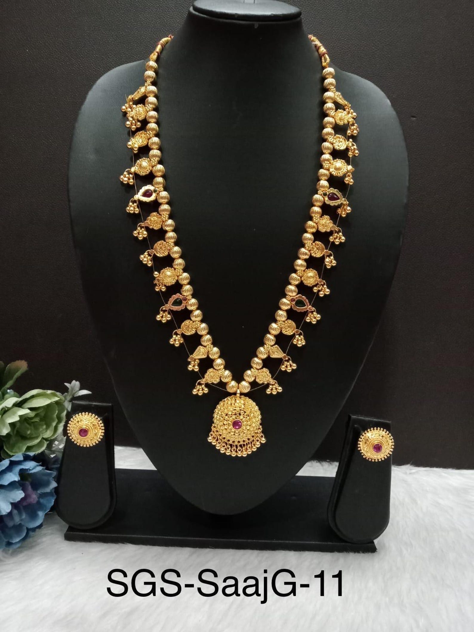 Kolhapuri Saaj Set Golden Plated -multiple Variations *new Stock Added ...