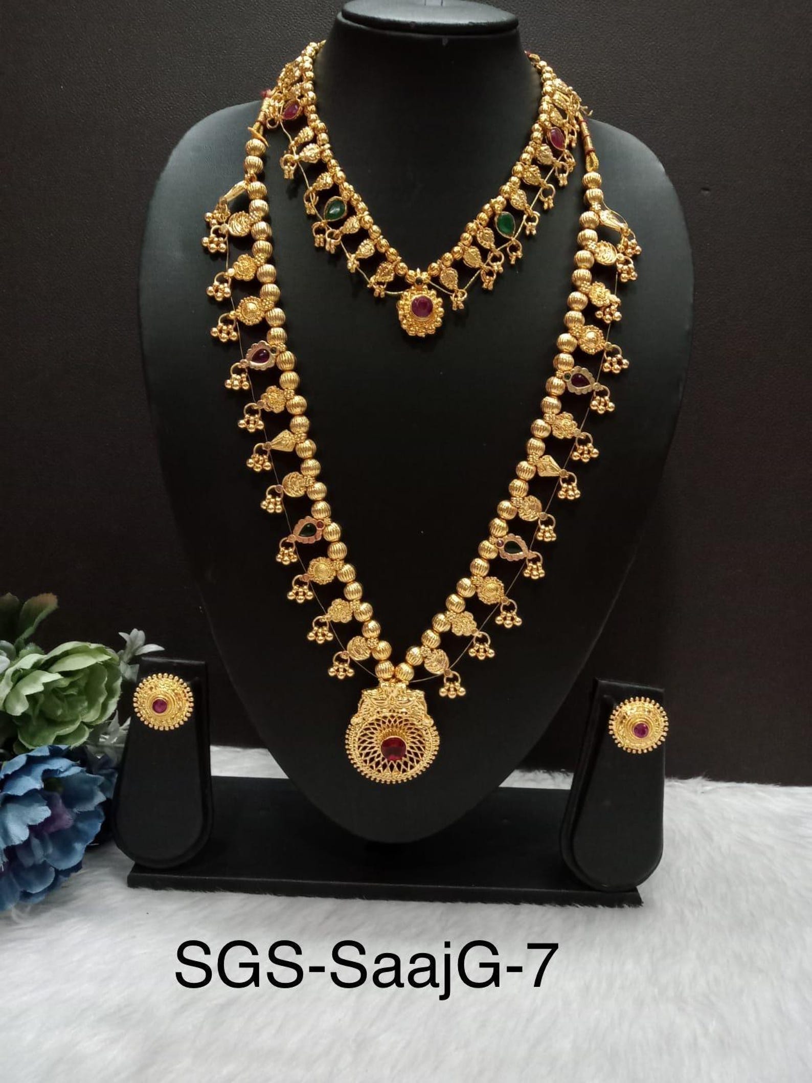 Kolhapuri Saaj Set Golden Plated -multiple Variations *new Stock Added ...