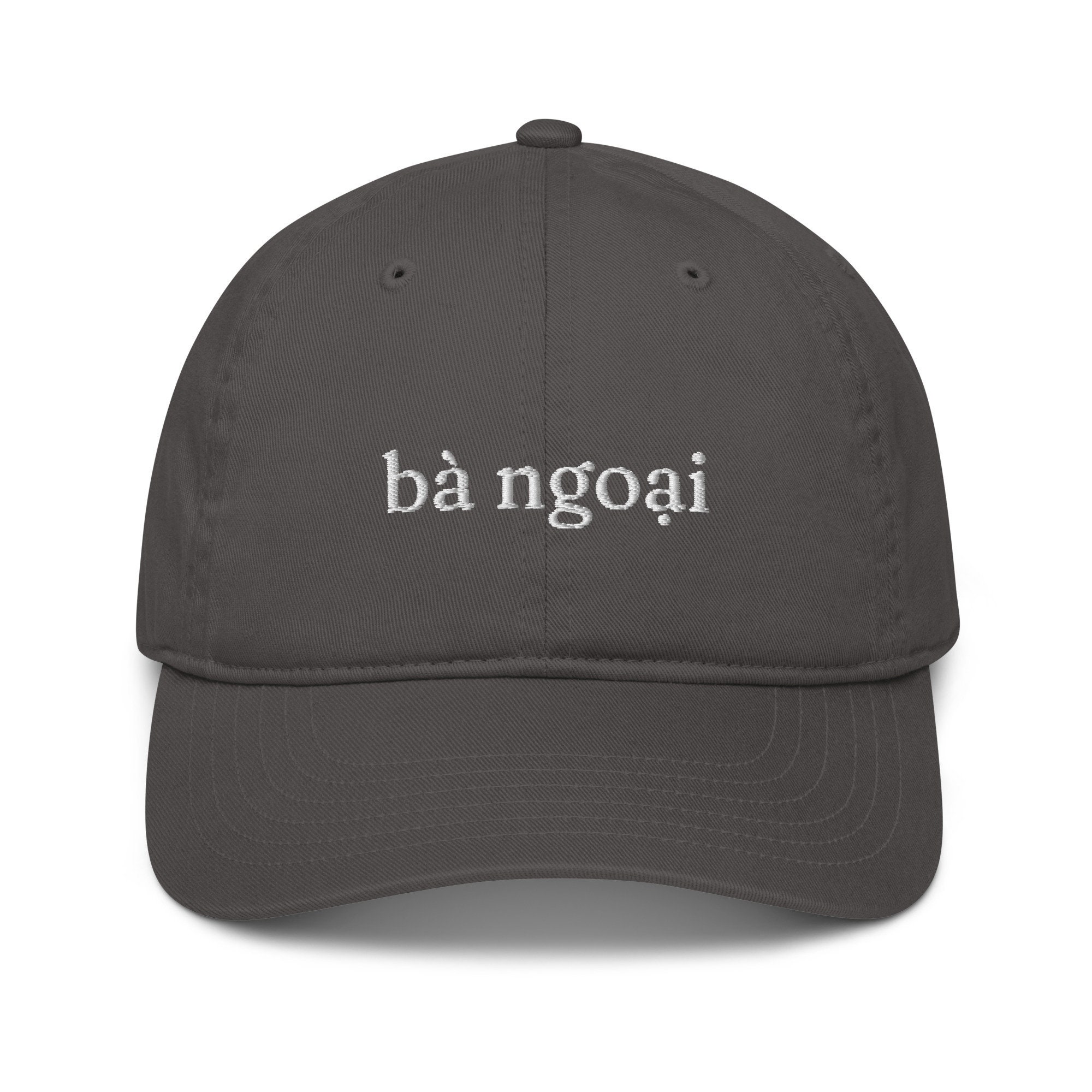 Vietnamese Bà Ngoại Grandma Hat, Embroidered Organic Dad Cap ...