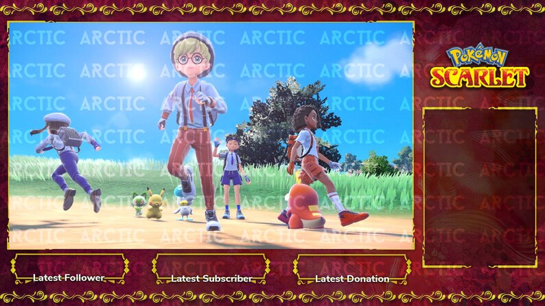 Pokémon Scarlet - Overlay/layout for Youtube/twitch - Etsy