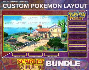 Pokémon Scarlet & Violet Overlay/layout for Youtube/twitch - Etsy