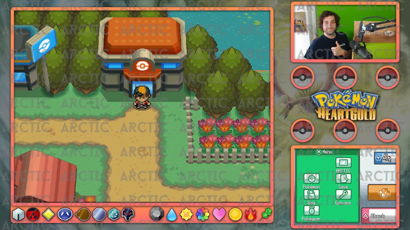 Pokémon Heartgold Overlay/layout for Youtube/twitch - Etsy