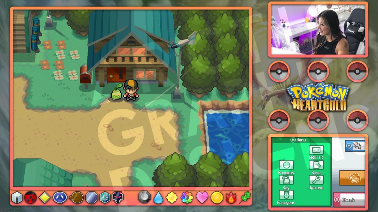 Pokémon Heartgold Overlay/layout for Youtube/twitch - Etsy