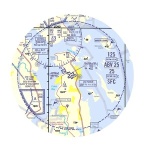 Custom VNC Chart Inspired Sticker - Etsy