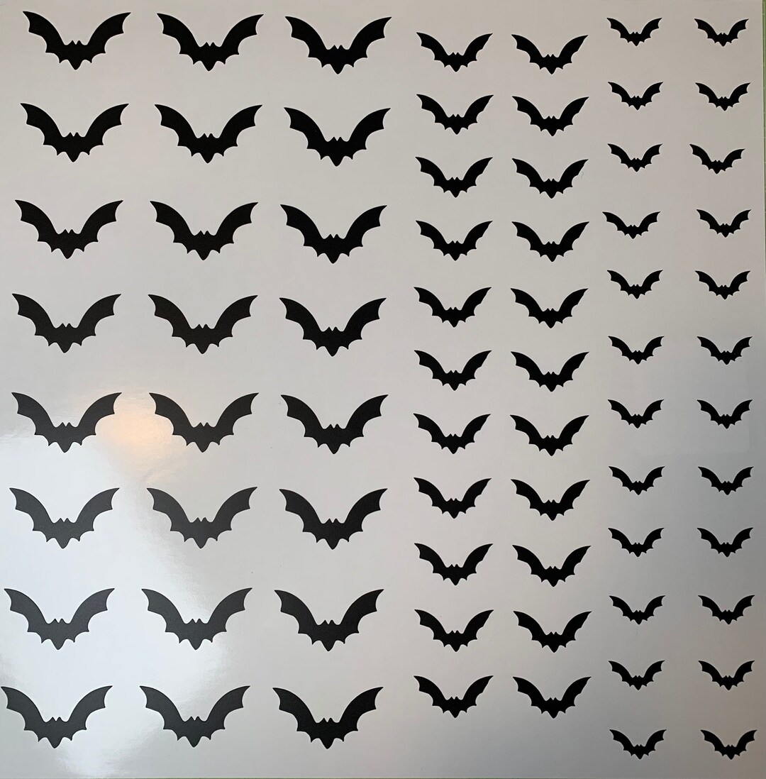 Bat Permanent Waterproof Vinyl Sheet Stickers Decals - Etsy
