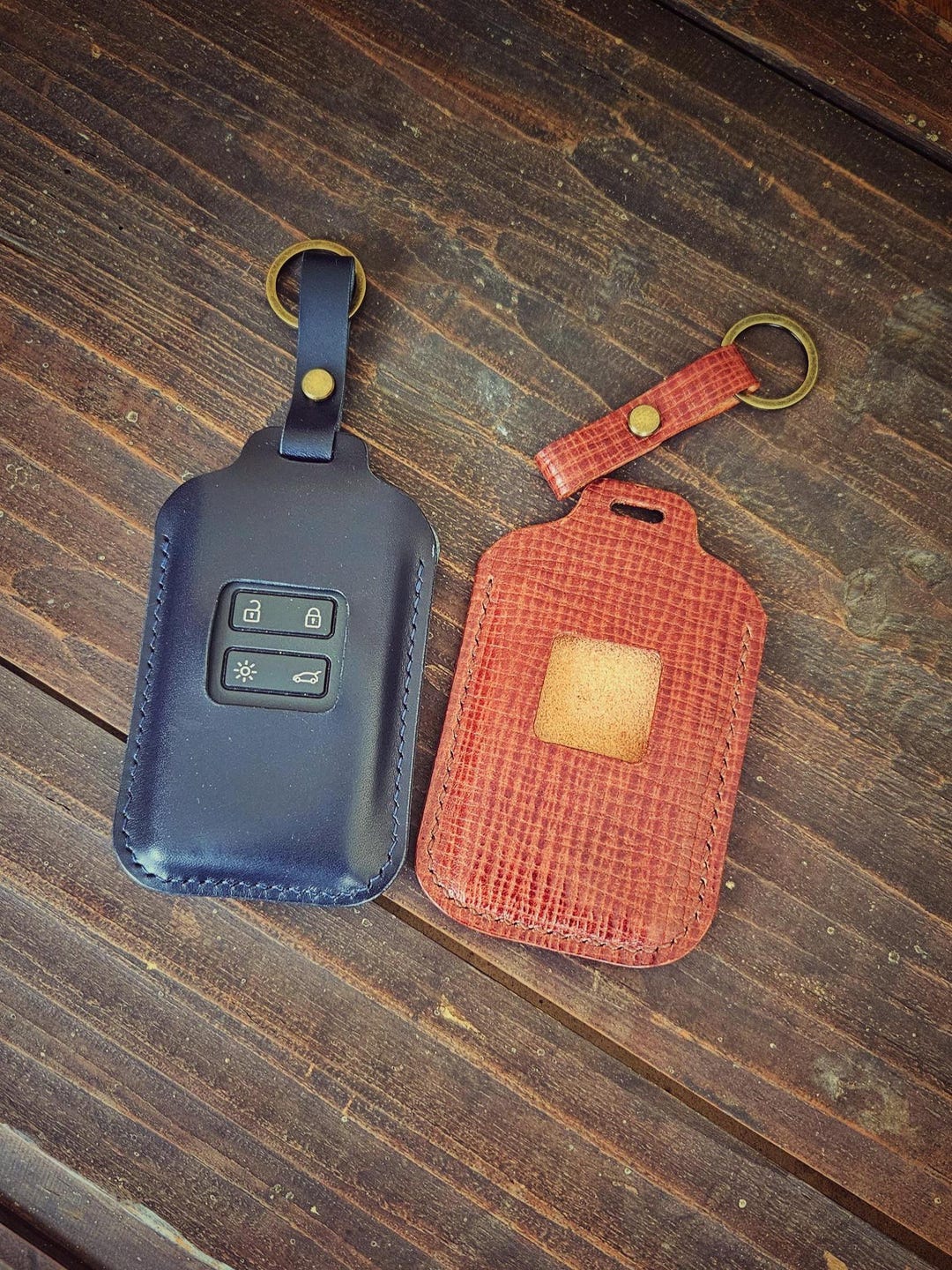 Leather Key Card Cover Renault Dacia Keycard Holder From Leather ...