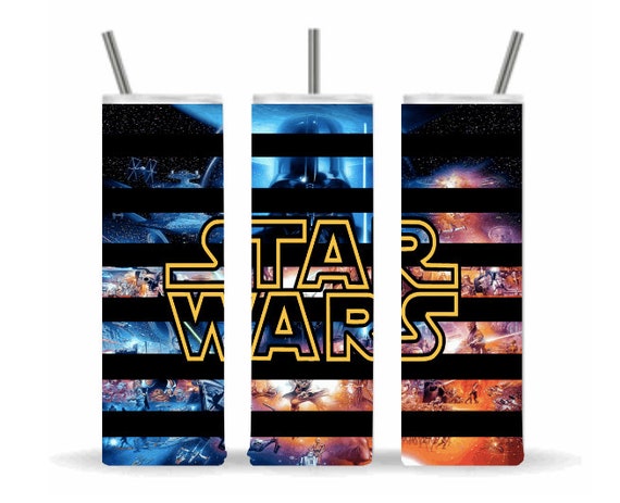 Striped Star Wars Sublimation Designs 20 Oz Skinny Tumbler - Etsy