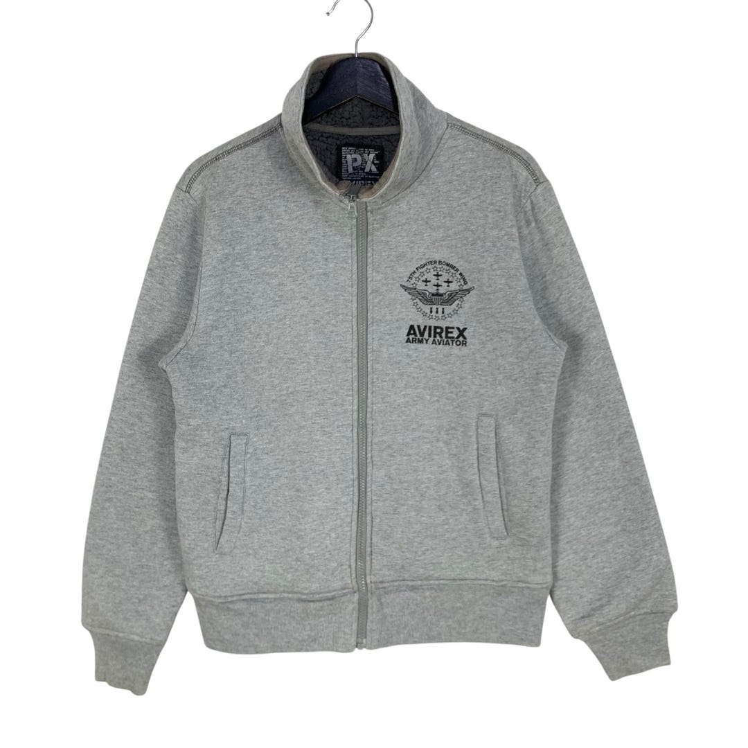 Vintage Avirex Us Army Jacket Spell Out Full Zipper Sweatshirt Avirex ...