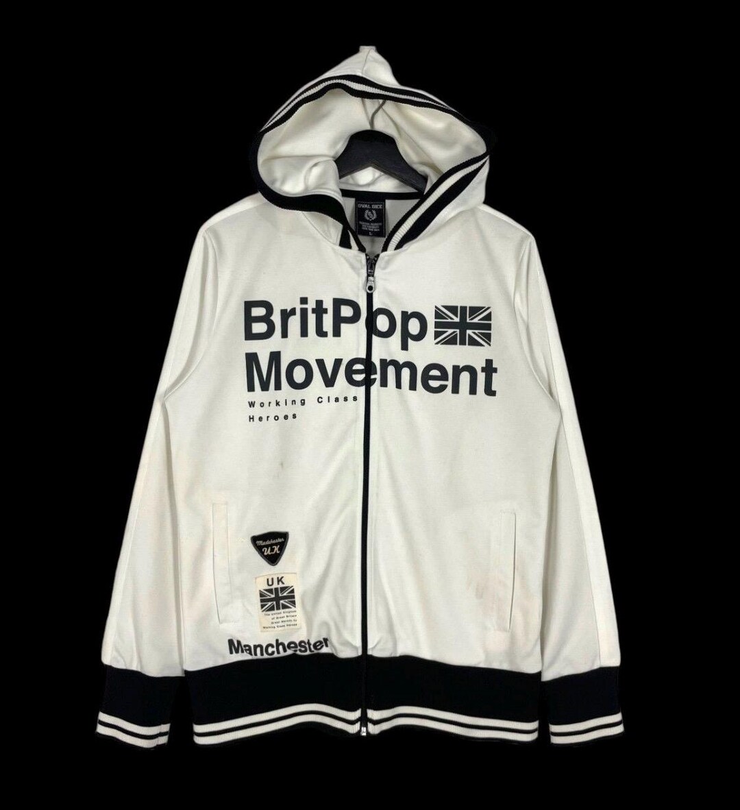 Vintage Britpop Movement Manchester Full Zip Hoodie Jacket - Size S - Etsy
