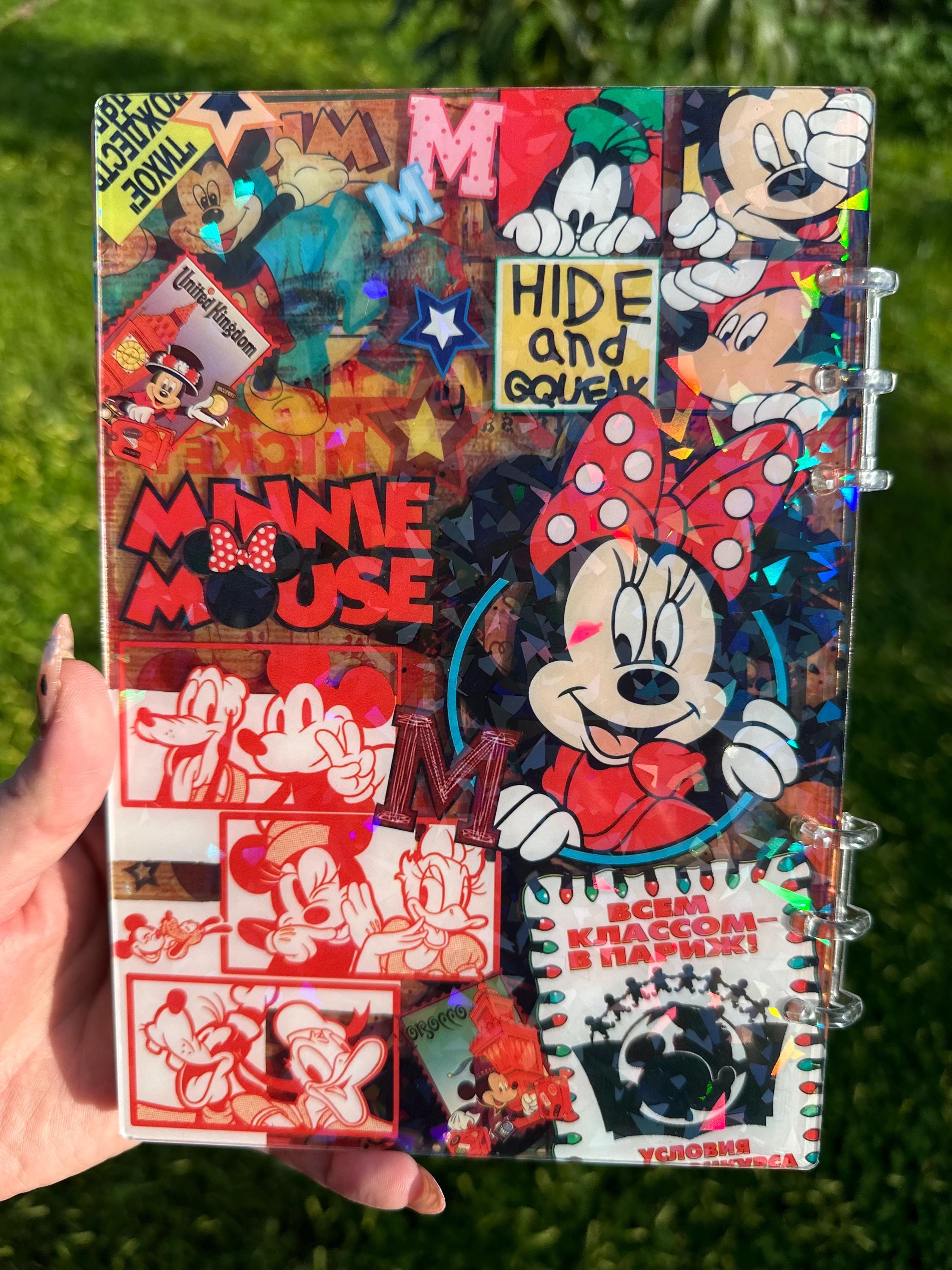 Mickey Mouse Acrylic Notebook Shaker - Etsy