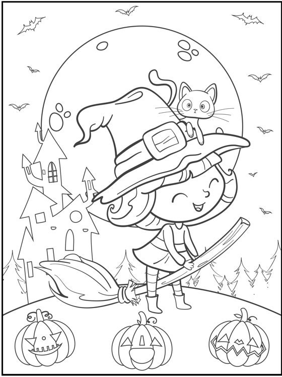 50+ Downloadable Halloween Coloring Pages/word Searches - Etsy