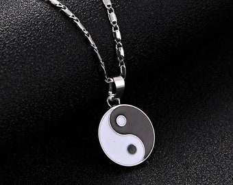 Yin Yang Necklace Men | Etsy