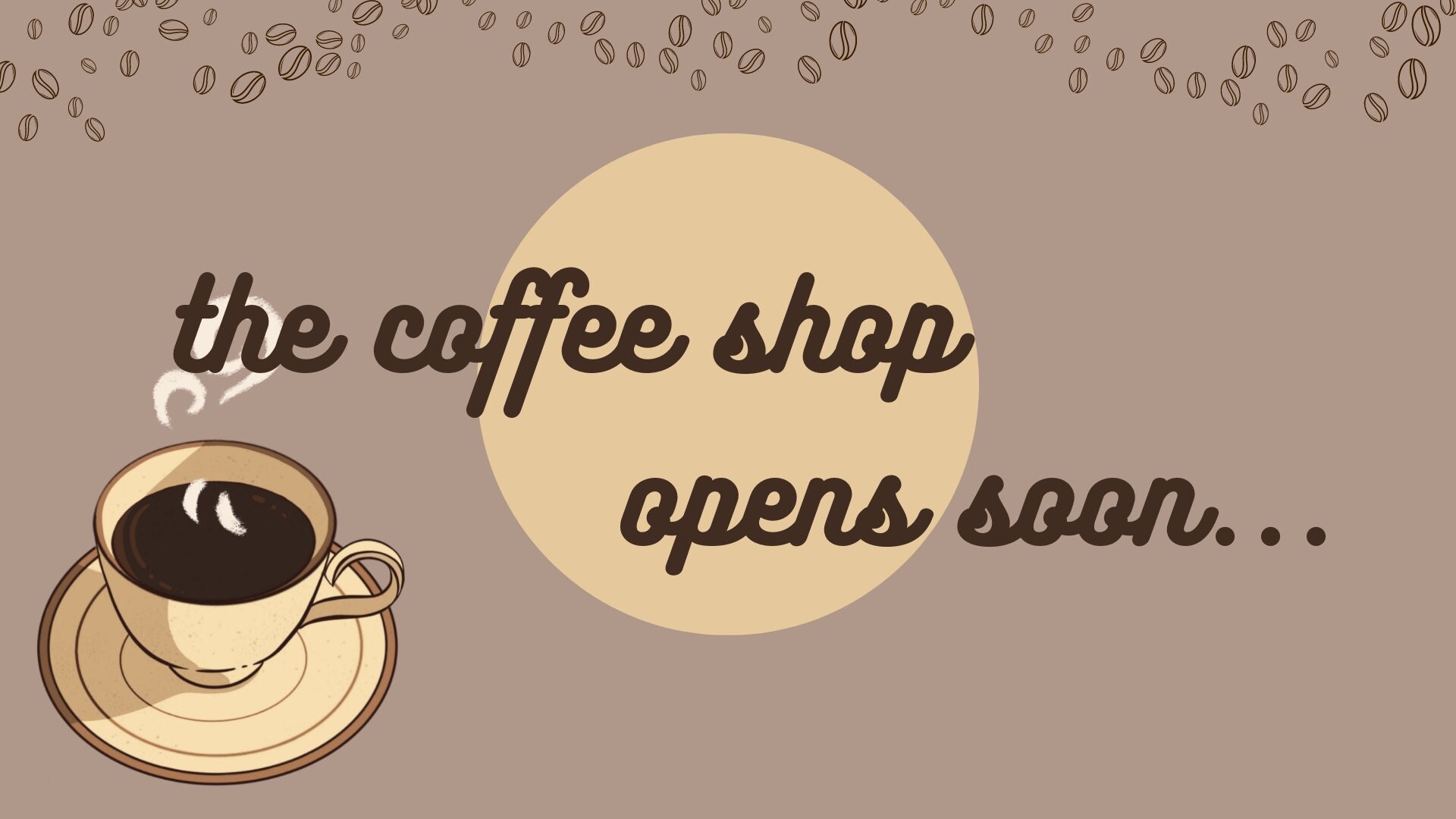 Coffee Shop Dark Academia Twitch Overlay Starting Soon End Screen - Etsy