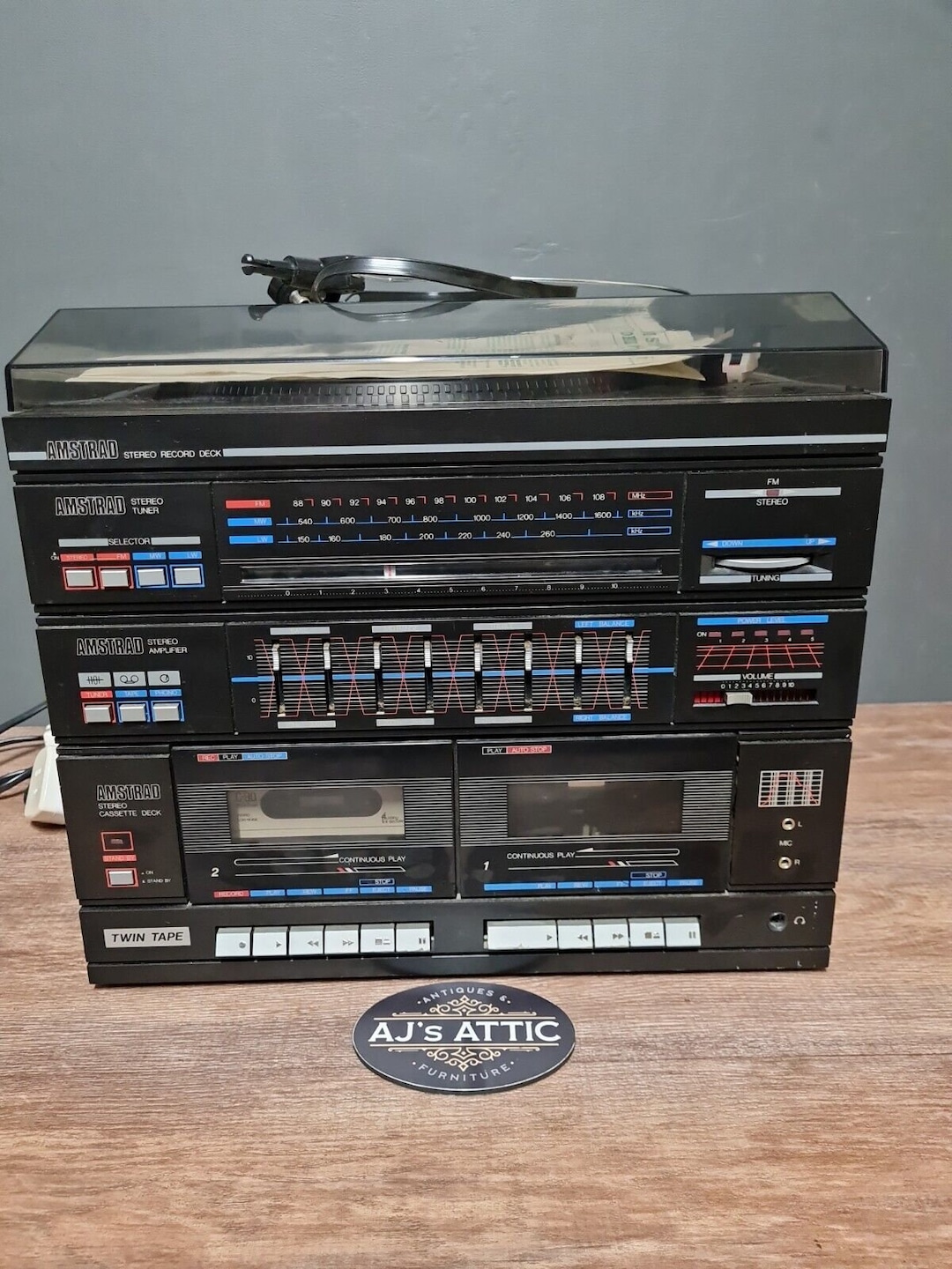 Vintage Amstrad MS-45 Stereo Hifi System Turntable Cassette - Etsy UK