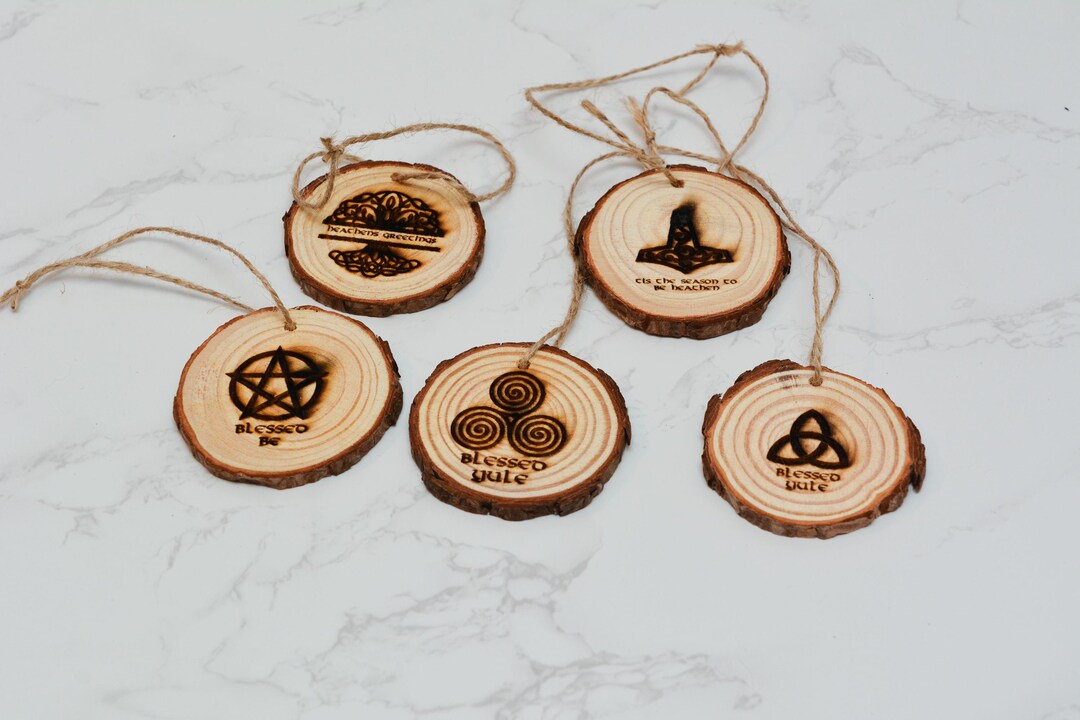 Yule Tree Decorations, Pagan Winter Solstice Tree Hanging Bauble ...