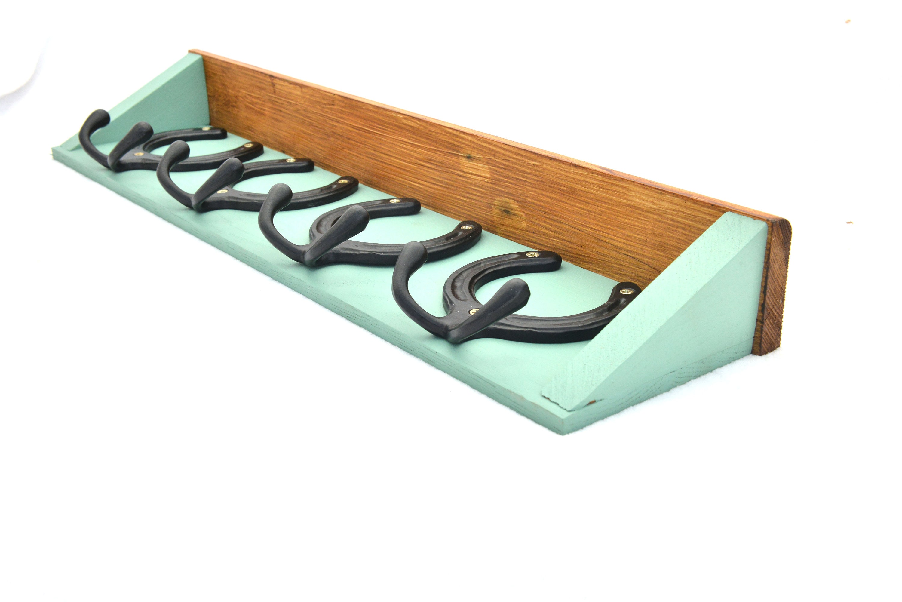Horseshoe Coat Rack With Shelf Farmhouse Rustic Entryway - Etsy