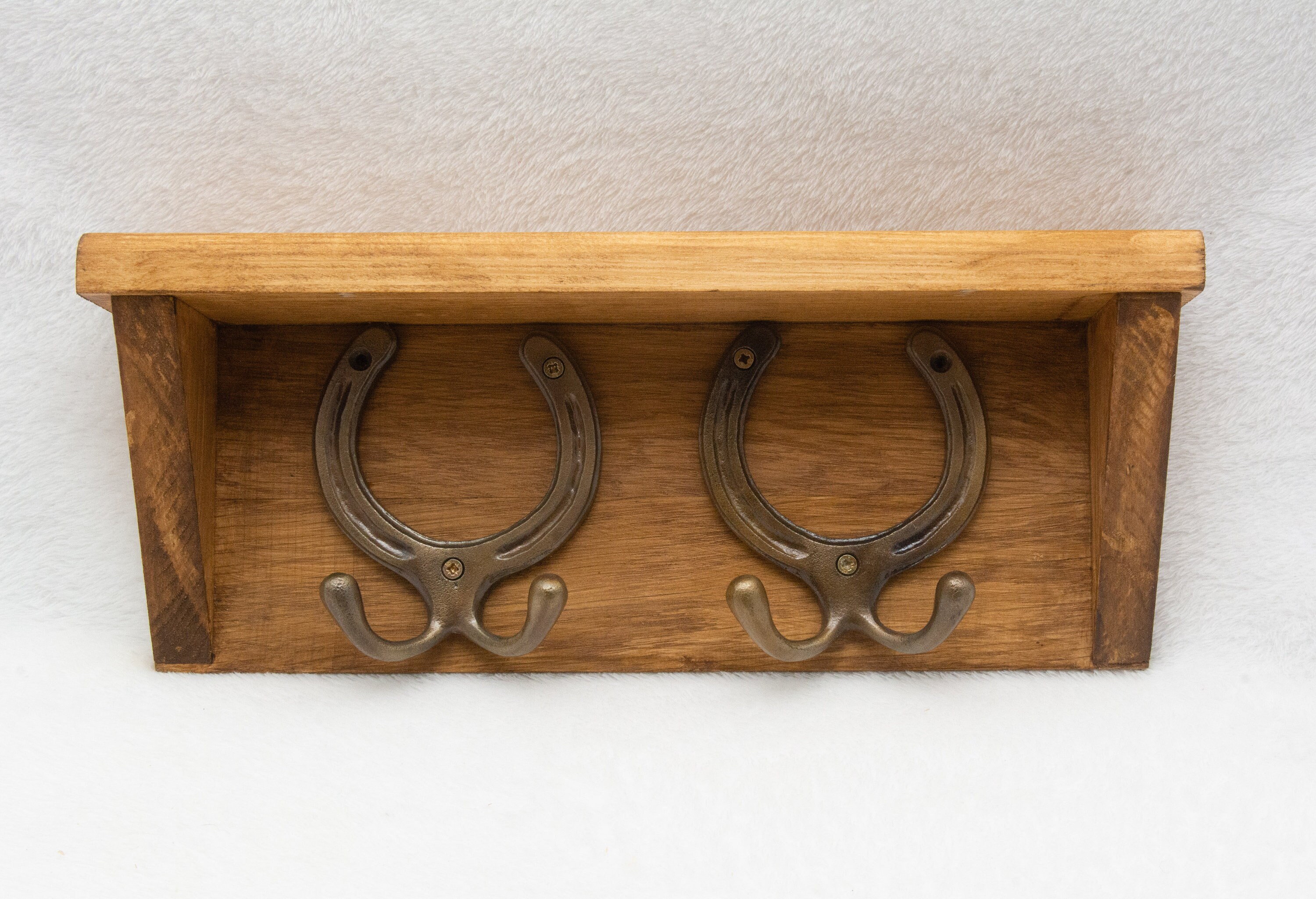 Horseshoe Coat Rack With Shelf Farmhouse Rustic Entryway - Etsy