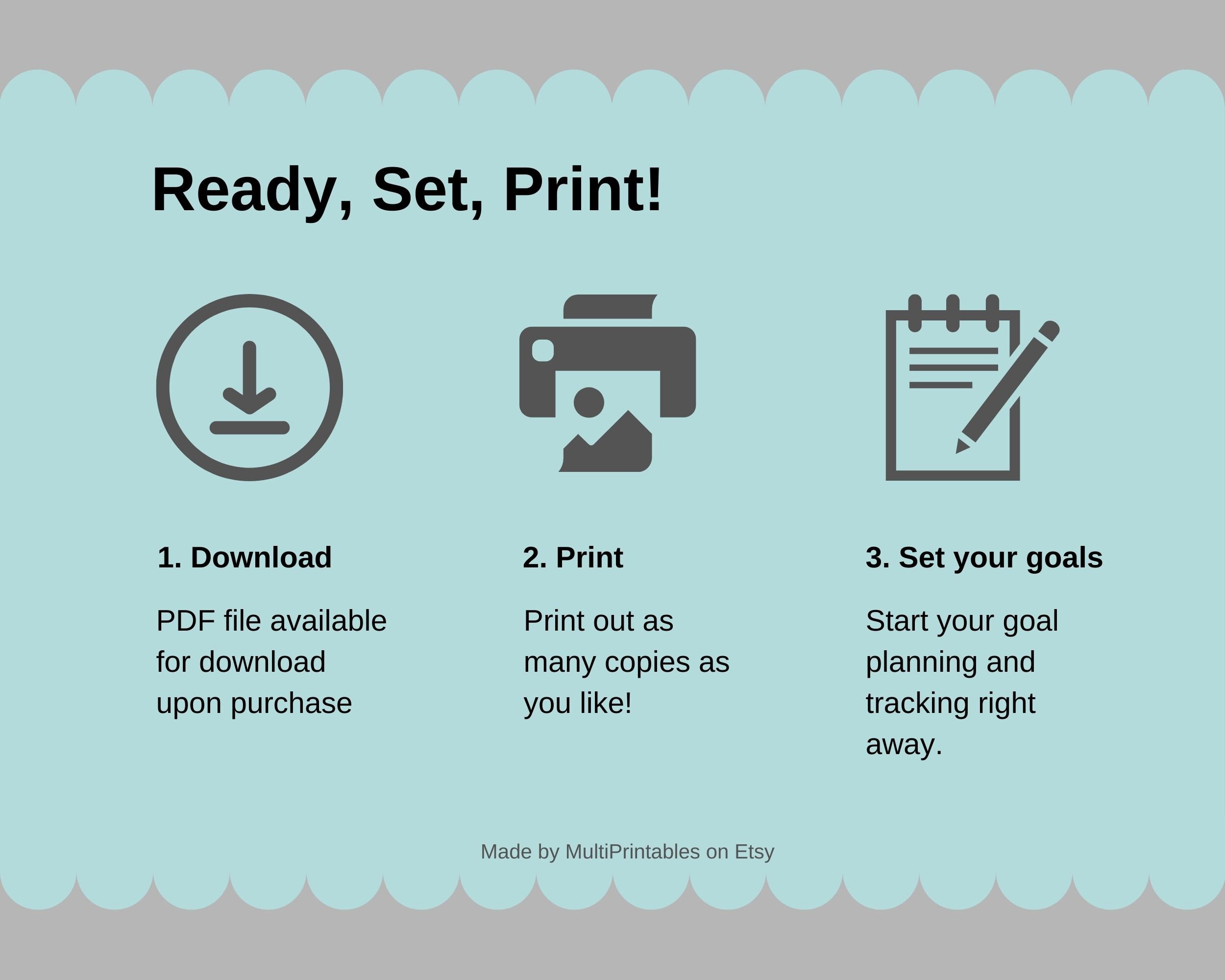 Printable Goal Setting Kit Goal Tracking Annual Monthly - Etsy