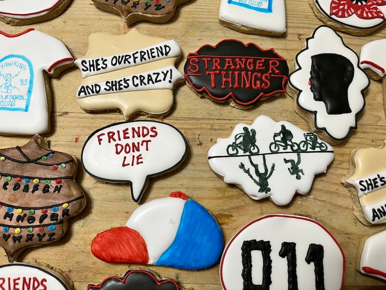Stranger Things Cookies - Etsy