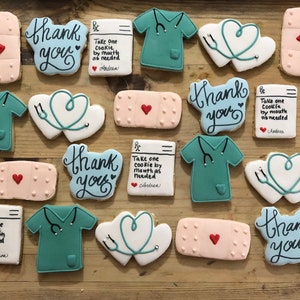 Thank You Nurse Cookies - Etsy