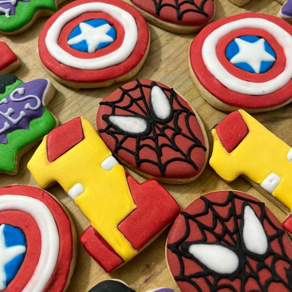 Superhero Cookies - Etsy