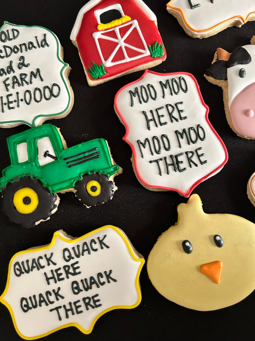 Farm Sugar Cookies, Farm Cookies, Farm Birthday, Barnyard Birthday ...