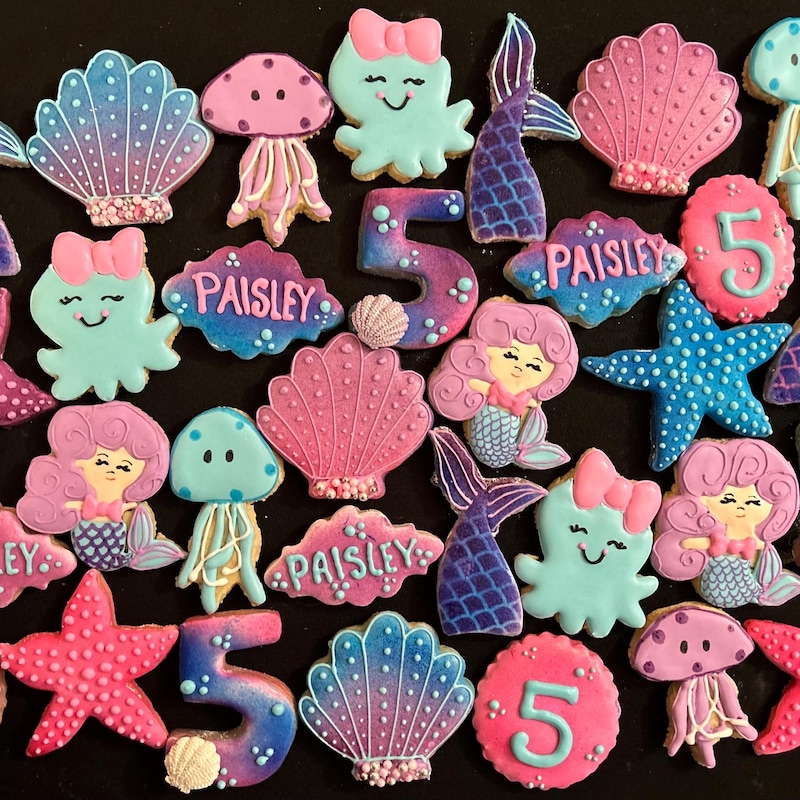 Mermaid Cookies - Etsy