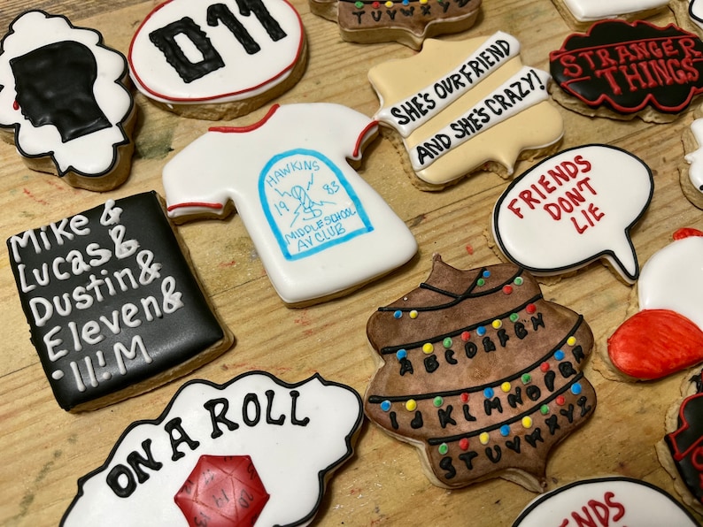 Stranger Things Cookies - Etsy