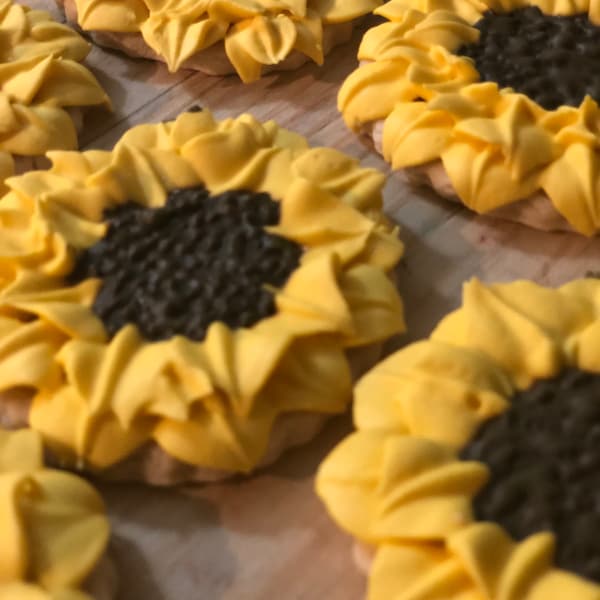 Sunflower Cookie - Etsy