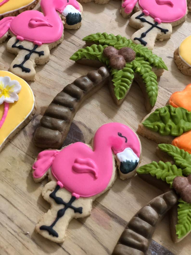 Summer Flamingo Cookies - Etsy