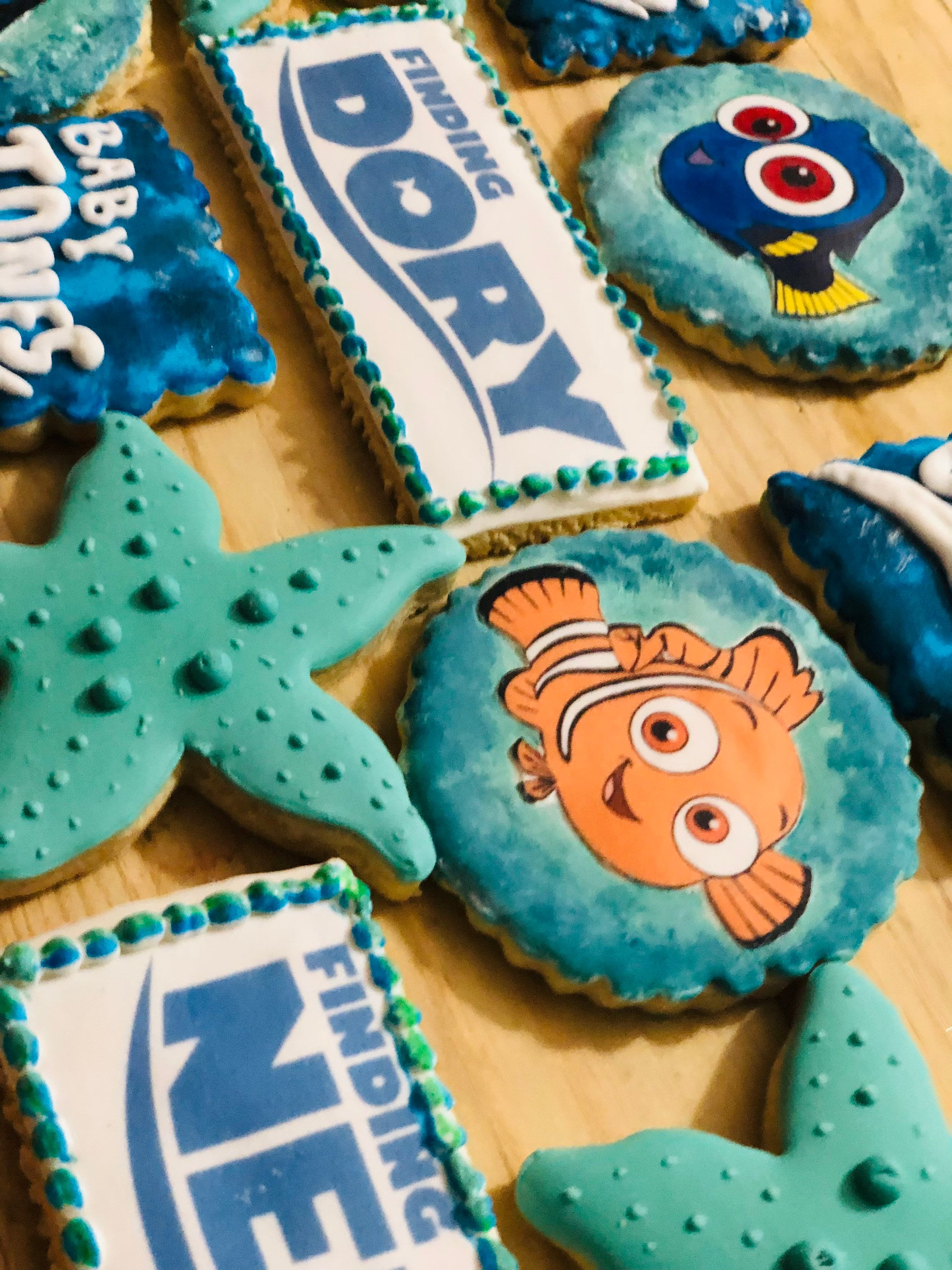 Finding Nemo/dory Gender Reveal Cookies - Etsy