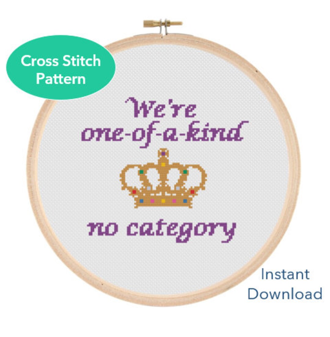 Six Cross Stitch Pattern, Six the Musical, One of a Kind No Category, Musical Theatre Embroidery ...
