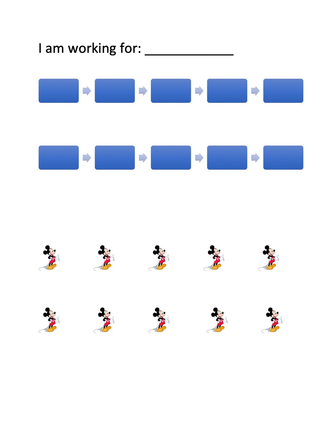 Mickey 10 Token Board - Etsy