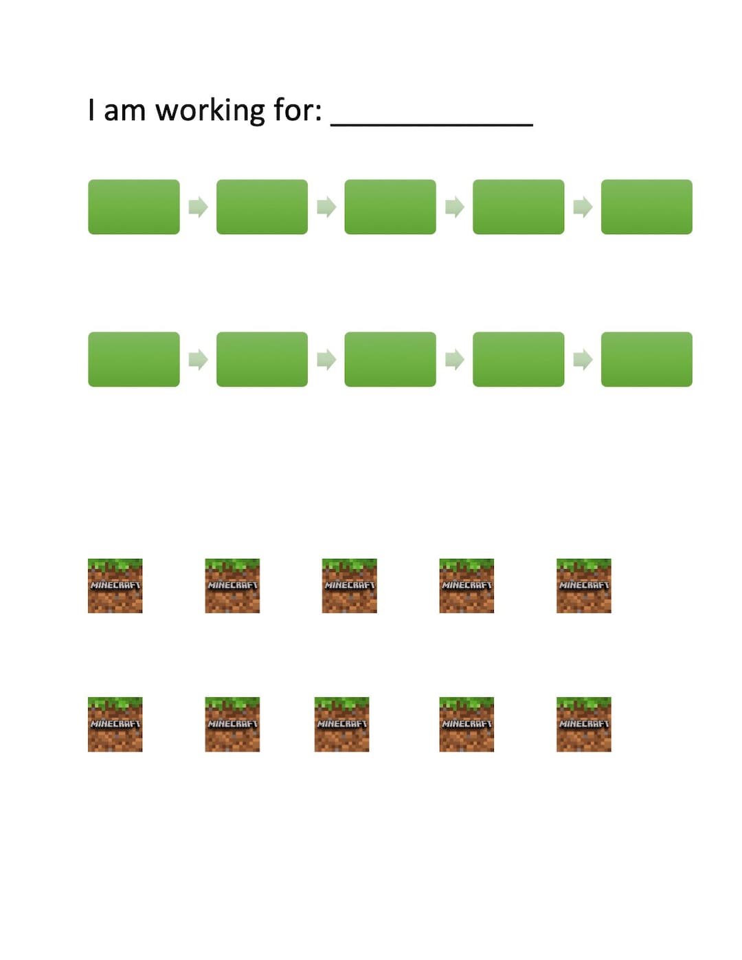 Minecraft 10 Token Board - Etsy