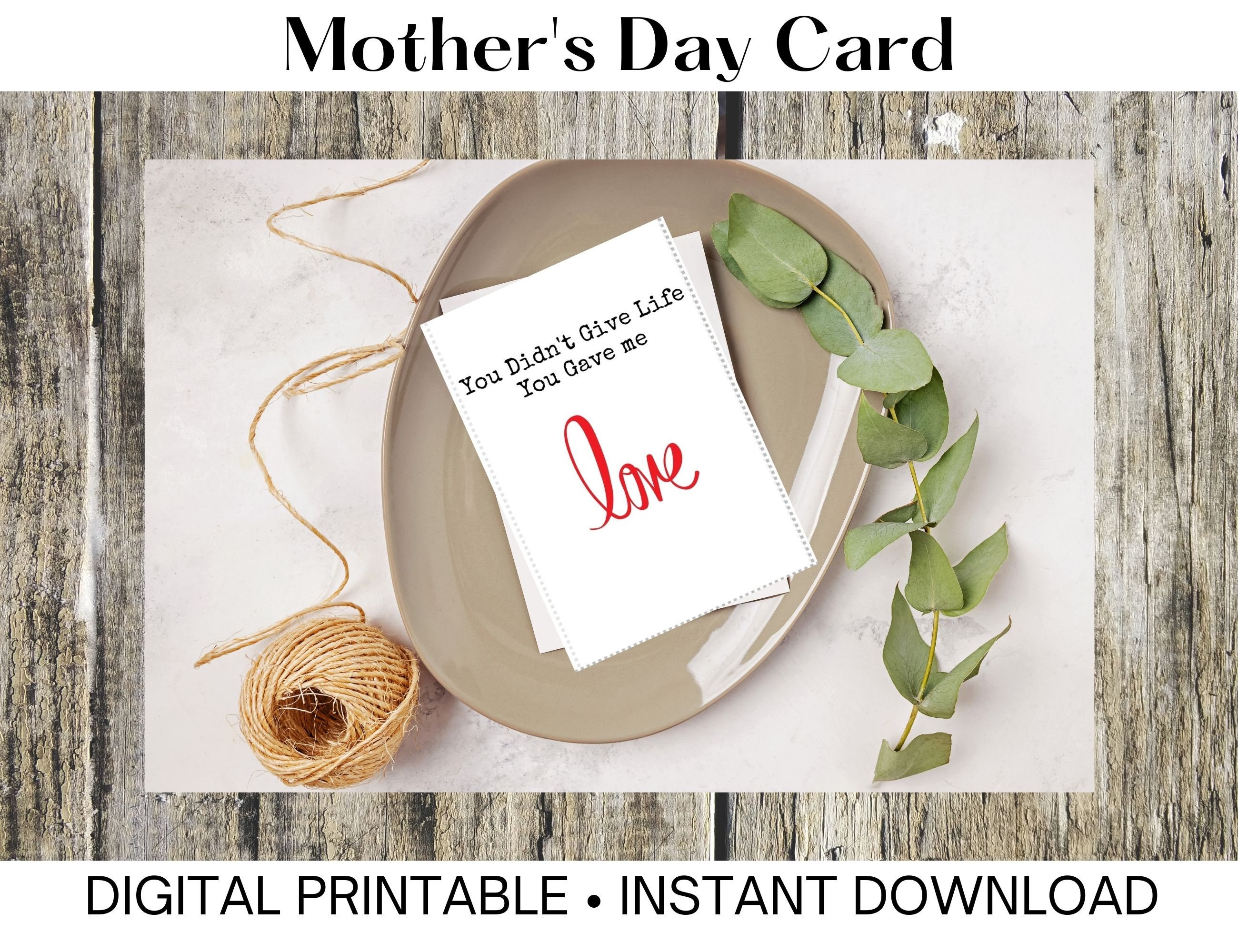 Bonus Mom Card, Adoptive/foster/stepmom Mother's Day Card, Card for Mom ...