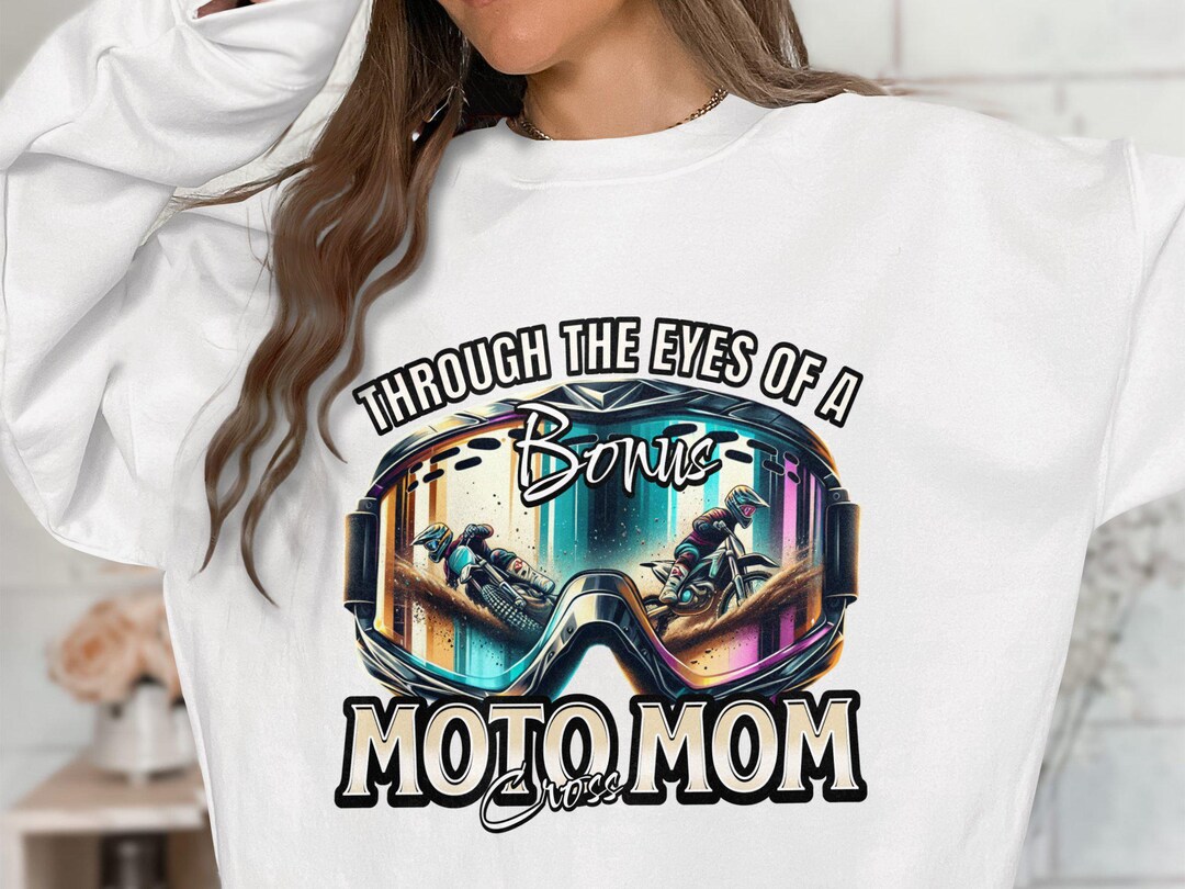 Through the Eyes of a Bonus Moto Mom Motocross Digital Art PNG Download ...
