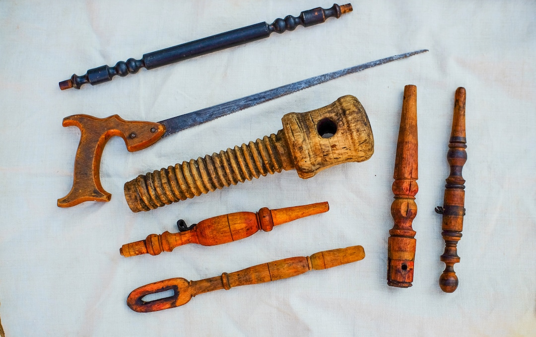 Set of Old Wooden Objects, Wooden Tool Collection LOT - Etsy