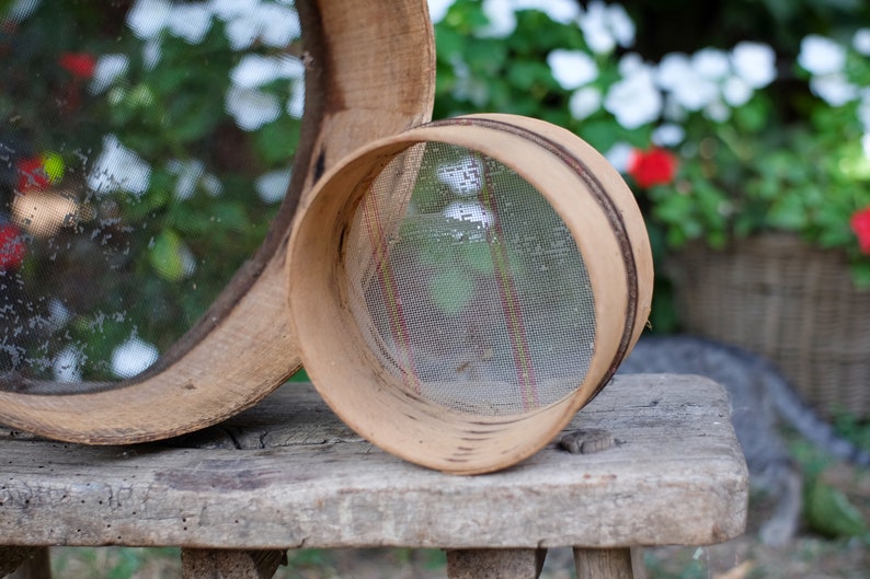 Old Sieve, Antique French Wooden Sieve - Etsy