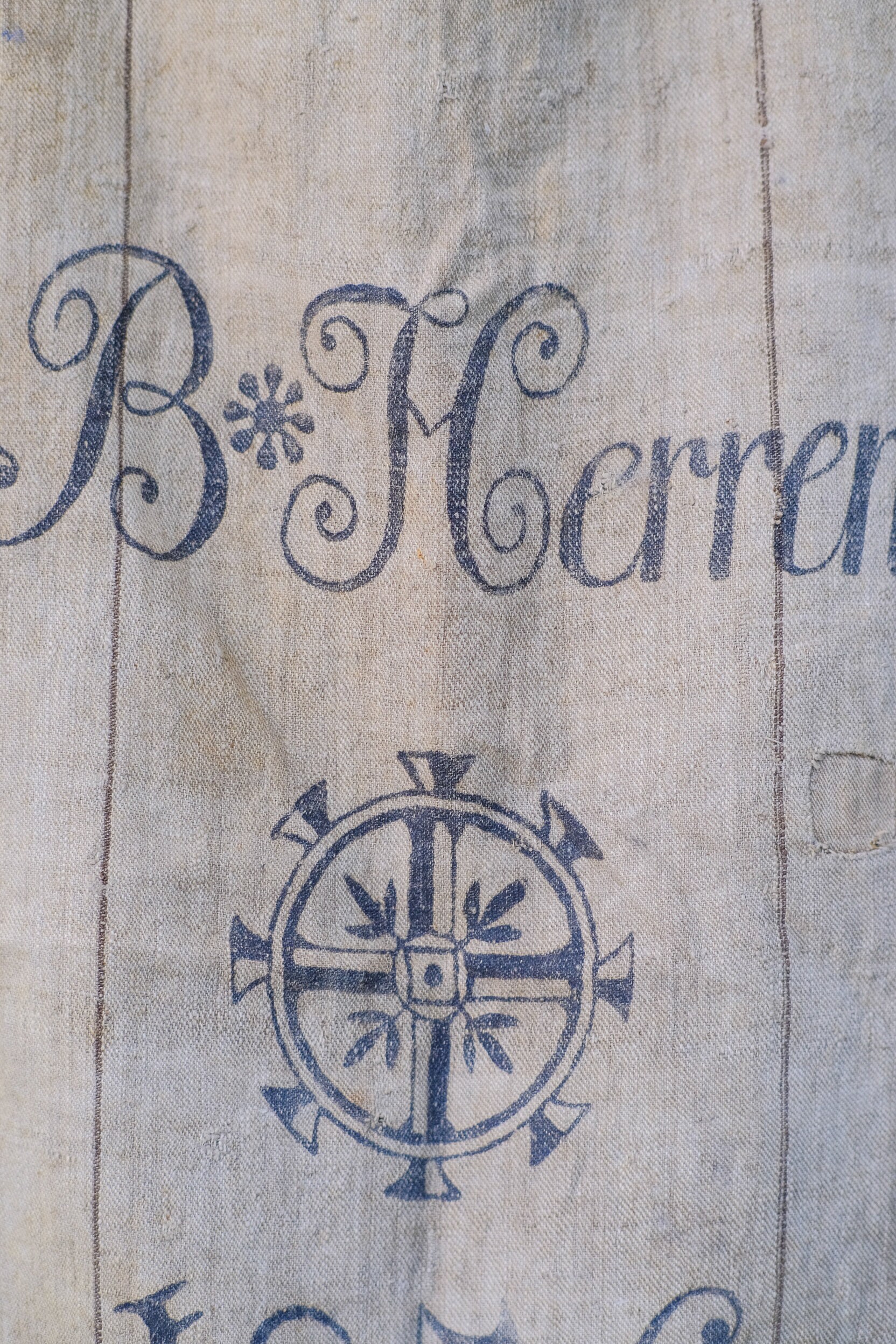 Antique Grain Linen Sack, Linensack, Grainsack 1856 - Etsy