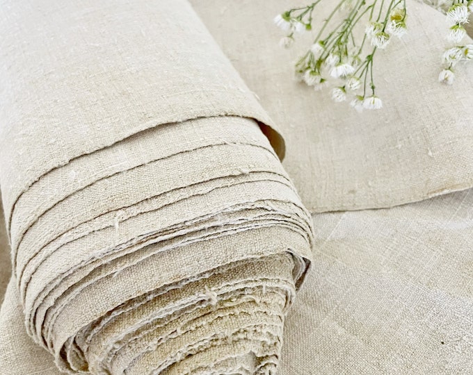 Vintage Linen, Hemp Fabric, Grain Sack Fabric, Thin Linen Organic ...
