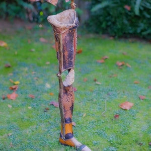 Antique Prosthetic Leg, Artisanal Wooden Leg, Civil War Era - Etsy