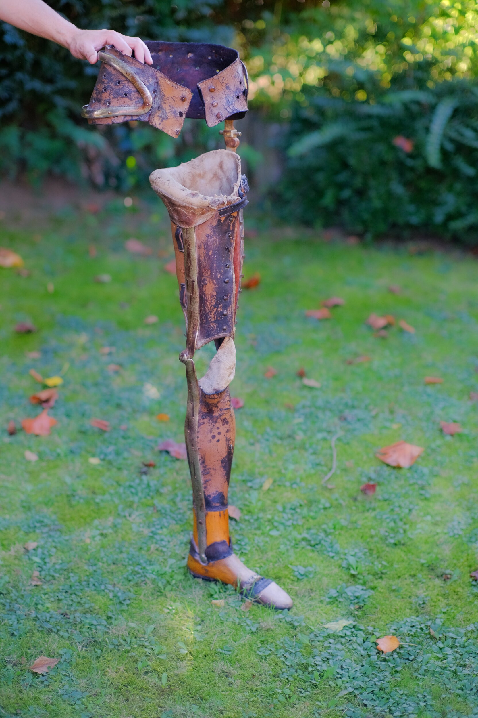Antique Prosthetic Leg, Artisanal Wooden Leg, Civil War Era - Etsy