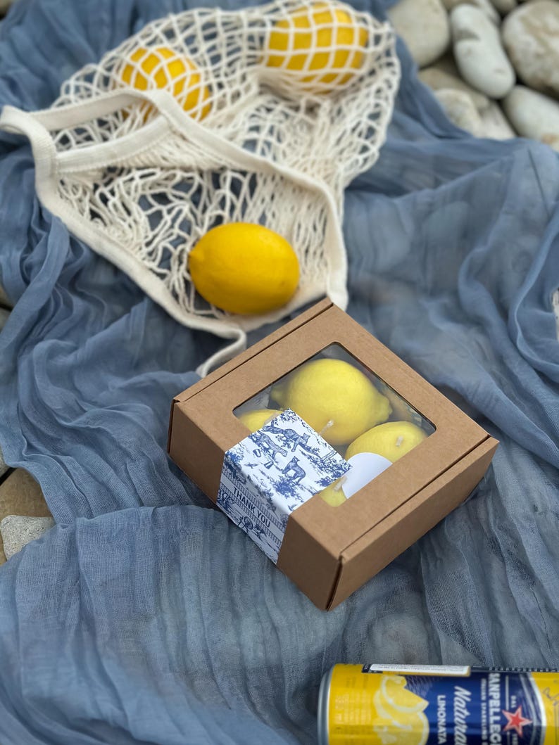 Lemon Candle Set. Lemon Shaped Candles. Fruit Candle. Picnic Favors ...