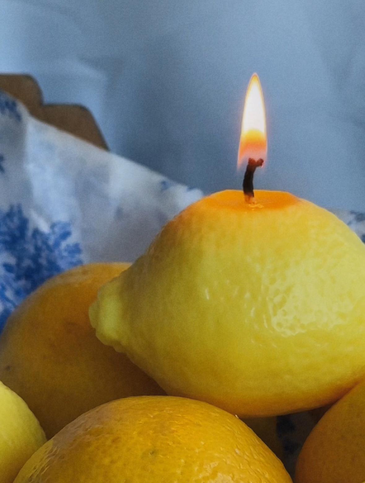 Lemon Candle Set. Lemon Shaped Candles. Fruit Candle. Picnic Favors ...