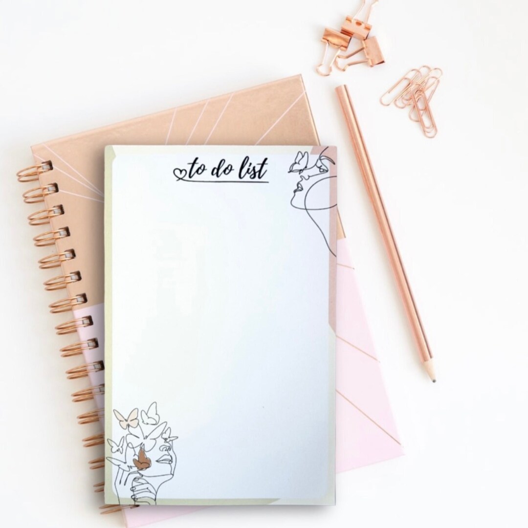 Butterfly Notepad 50 Sheet Notepad Butterfly Stationery - Etsy