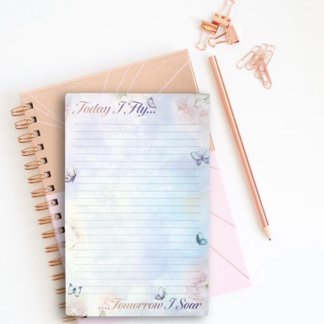 Butterfly Notepad 50 Sheet Notepad Butterfly Stationery Butterfly Lover ...